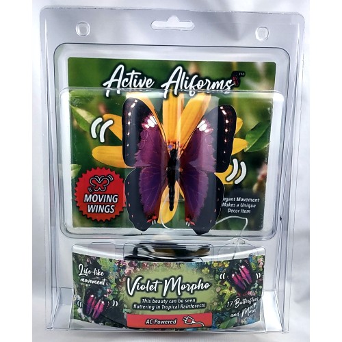 Robotic Insect: Life-like Moving Butterfly - Violet Morpho AC